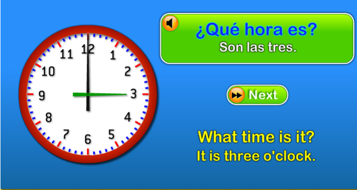 Qué hora es? – what time is it? – onlinefreespanish