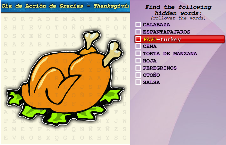 Día de Acción de Gracias – Thanksgiving Day! – onlinefreespanish