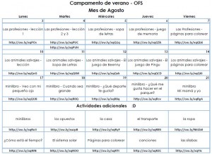 Summer Spanish Activity Packet – onlinefreespanish