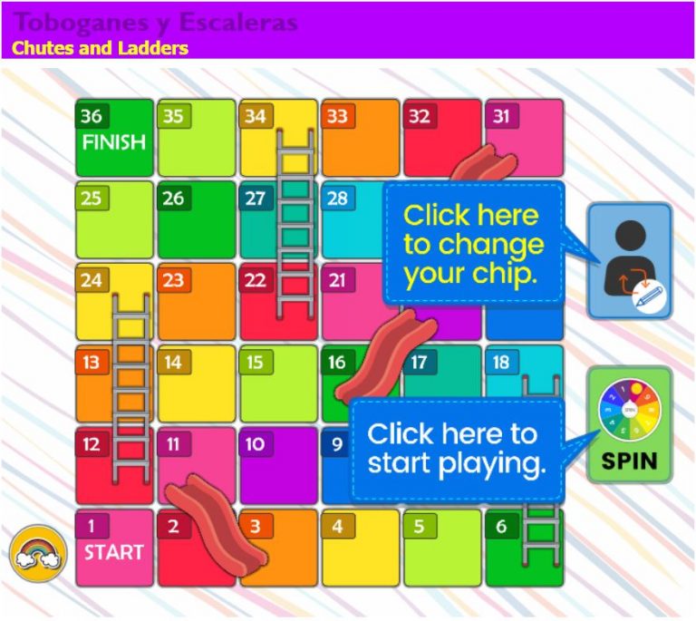 ¿Ya jugaste toboganes y escaleras? – onlinefreespanish
