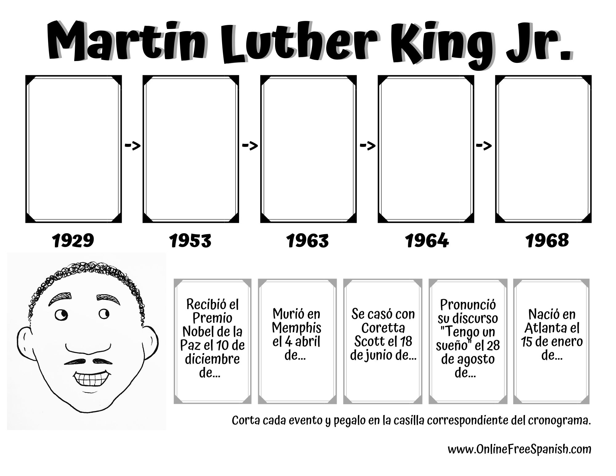 Martin Luther King Jr. Cronograma – onlinefreespanish