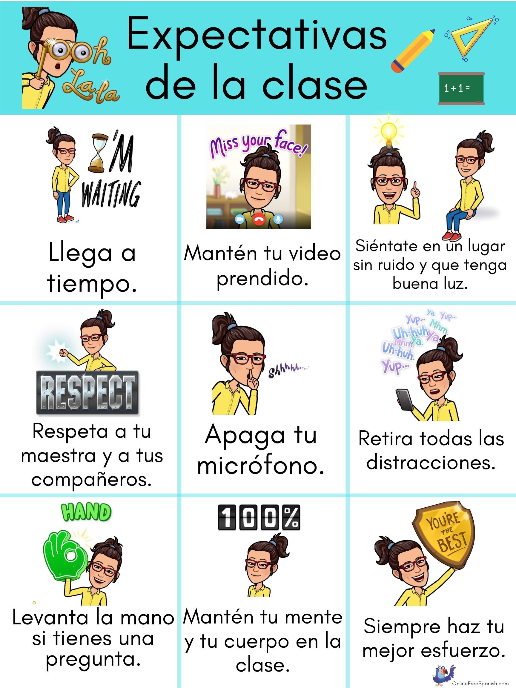 Cómo crear un poster usando Canva y Bitmoji – onlinefreespanish