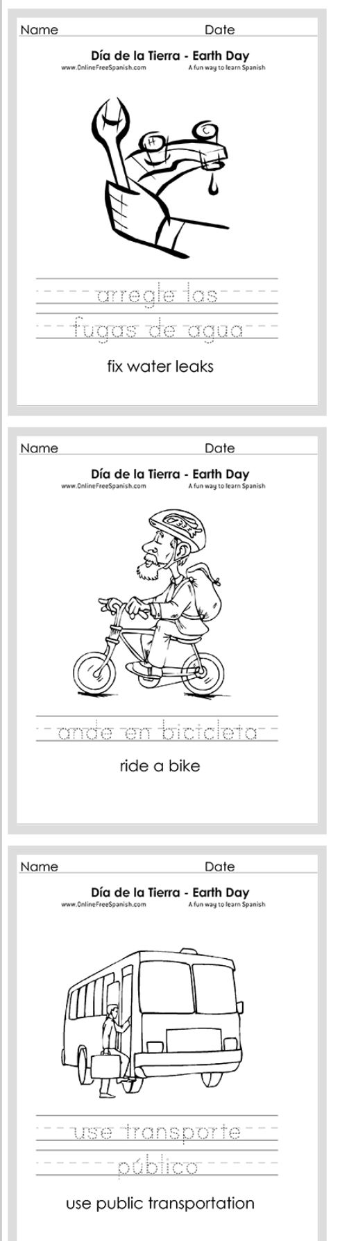 Día de la tierra – Earth Day – onlinefreespanish